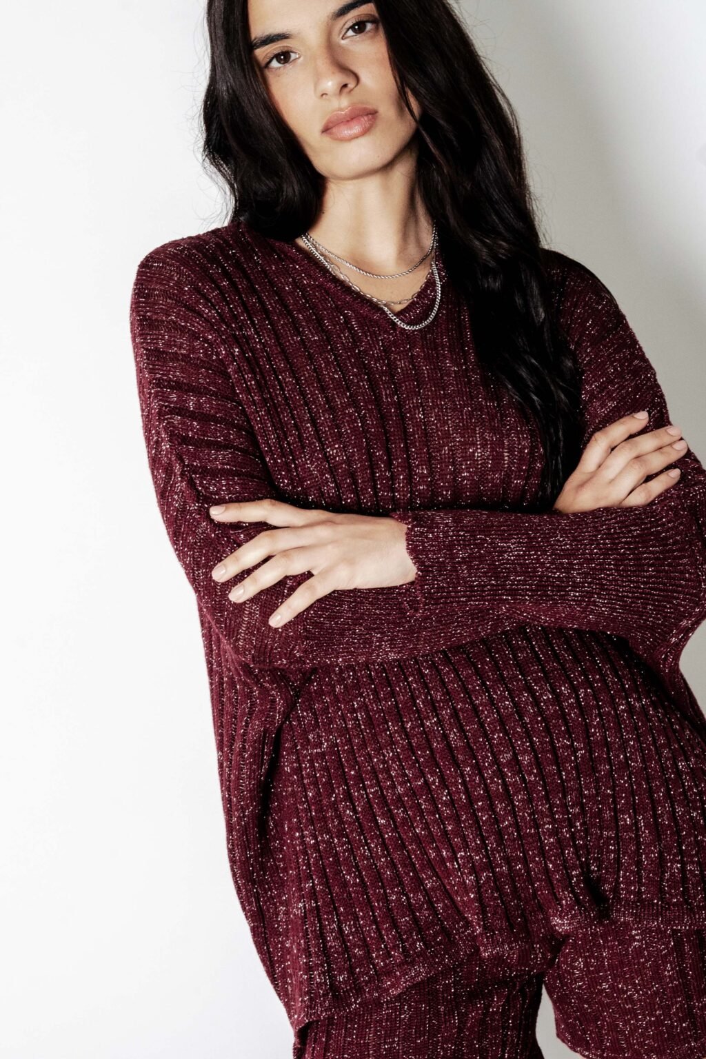 Poncho Vera Bordeaux – Mecchi